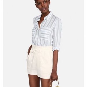 Express | Shorts | Nwt Express White High Rise Tie Fabric Shorts | Poshmark